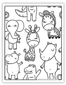 Safari Coloring Pages (Free PDF Printables) - Simply Love Coloring