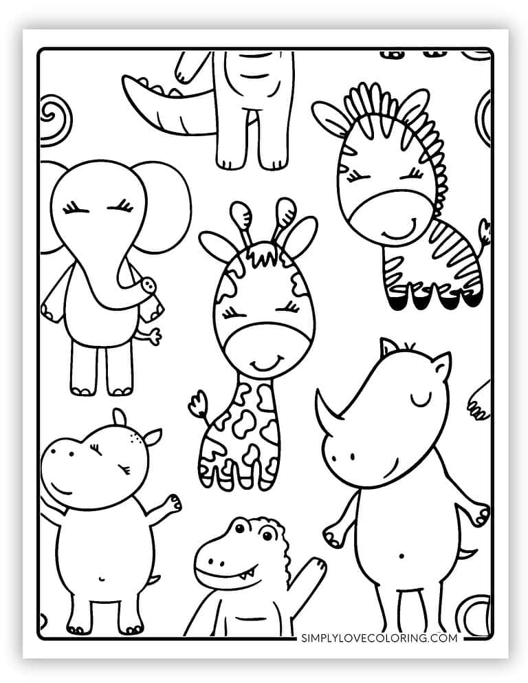 Safari Coloring Pages (Free PDF Printables) - Simply Love Coloring