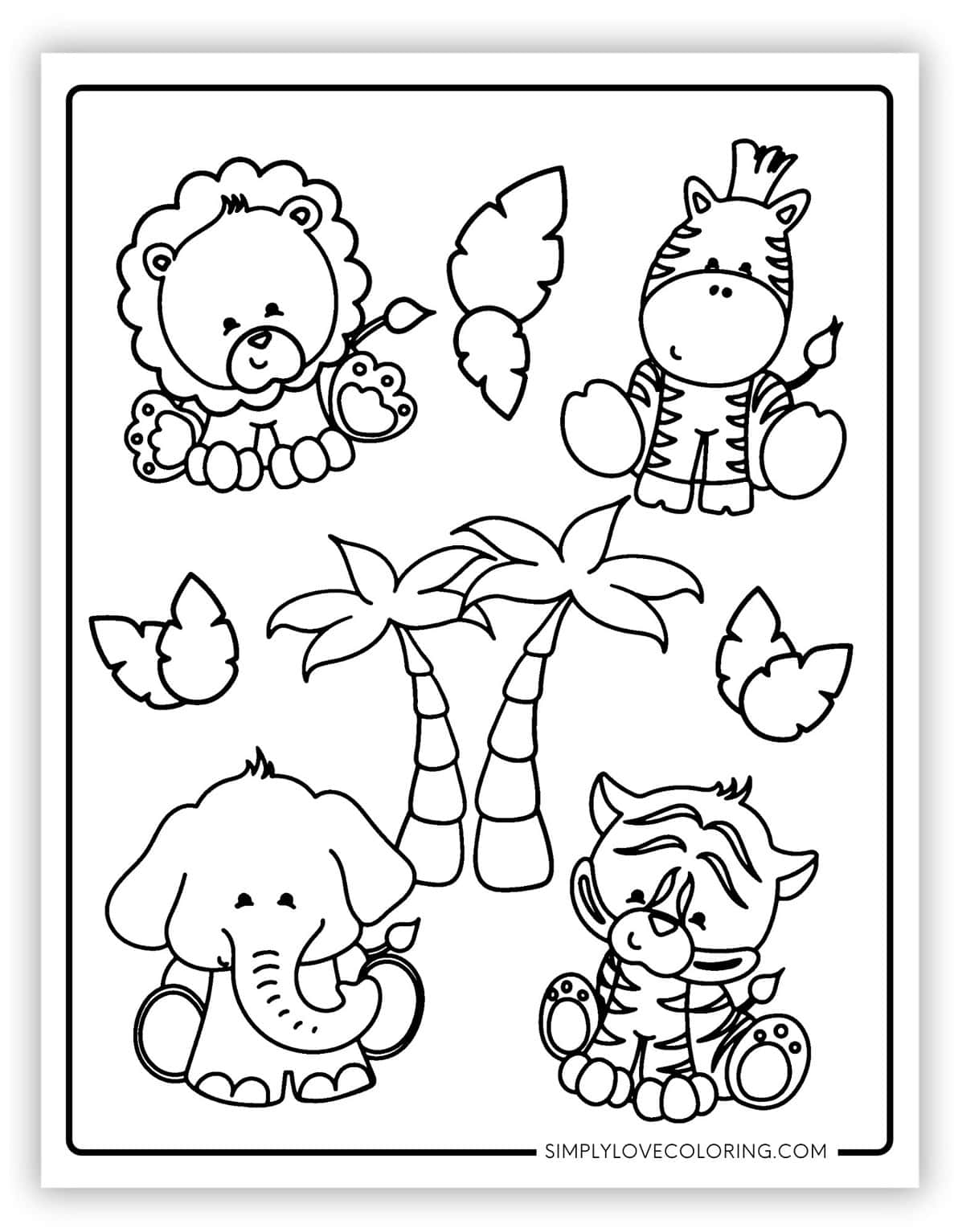 Safari Coloring Pages (Free PDF Printables) - Simply Love Coloring