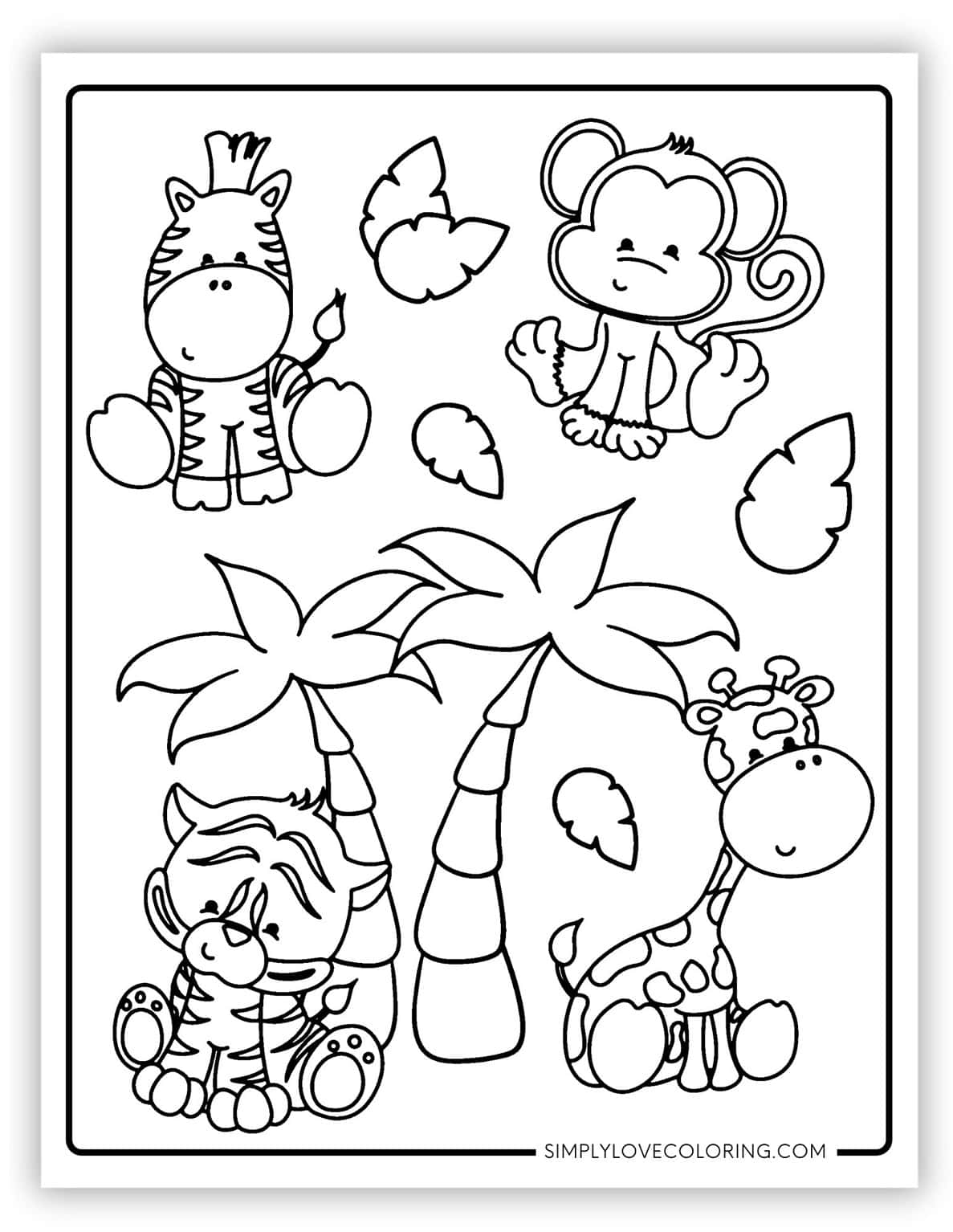 Safari Coloring Pages (Free PDF Printables) - Simply Love Coloring