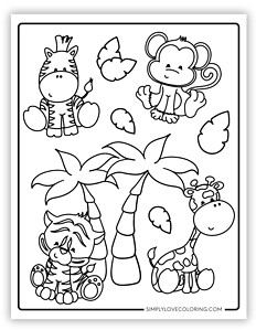 Safari Coloring Pages (Free PDF Printables) - Simply Love Coloring