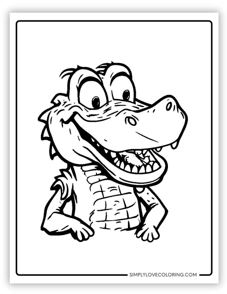31 Alligator Coloring Pages (Free PDF Printables) - Simply Love Coloring