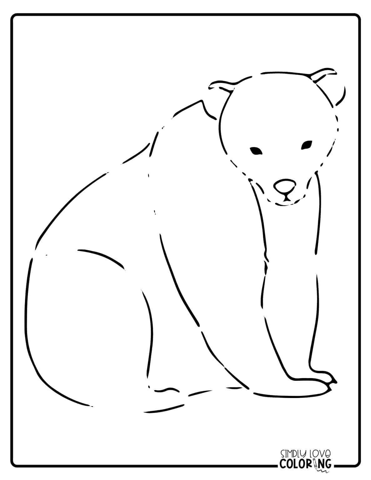 51 Bear Coloring Pages (Free PDF Printables) - Simply Love Coloring