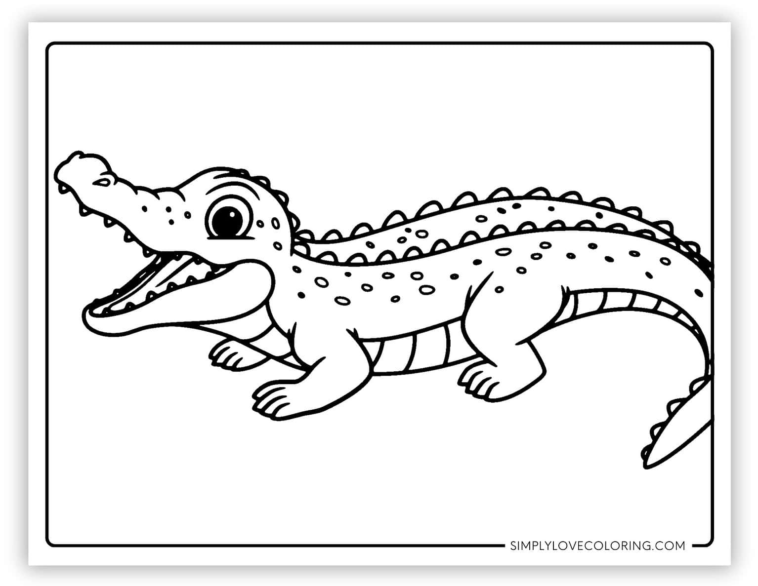 31 Alligator Coloring Pages (Free PDF Printables) - Simply Love Coloring