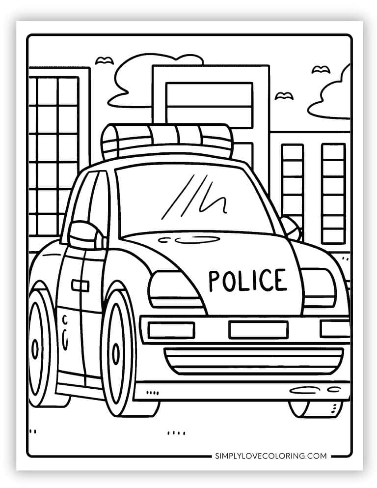 39 Police Officer Coloring Pages (Free PDF Printables) - Simply Love ...