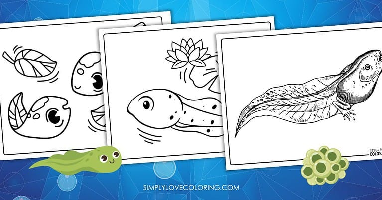 Tadpole Coloring Pages (Free PDF Printables) - Simply Love Coloring