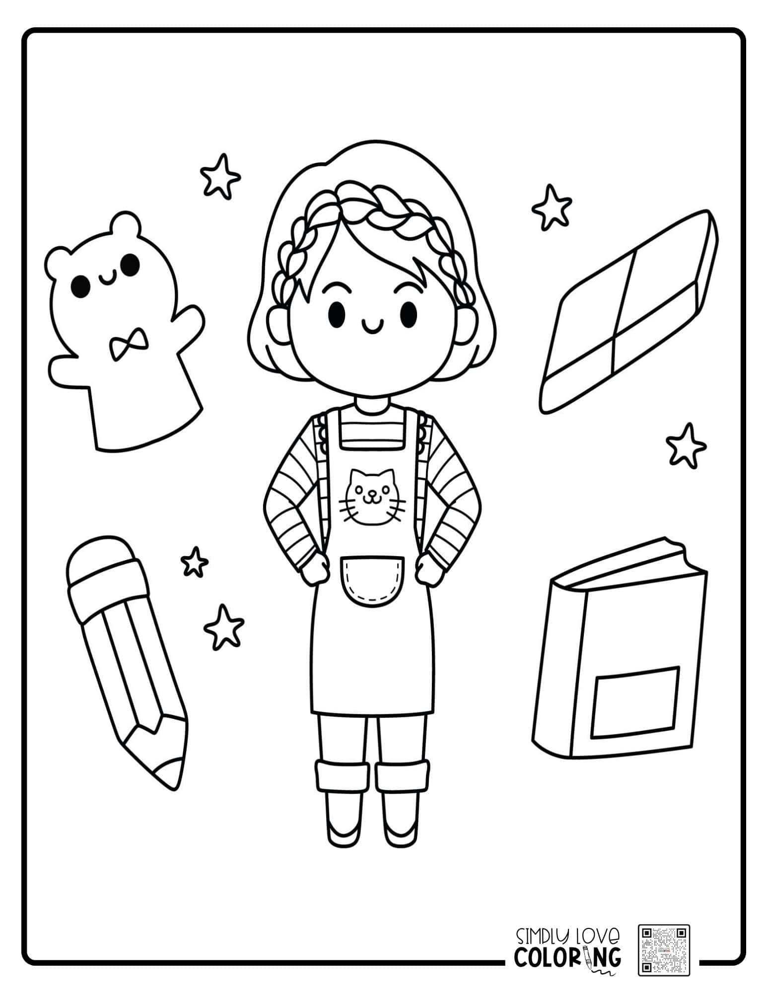 Teacher Coloring Pages (Free PDF Printables) - Simply Love Coloring