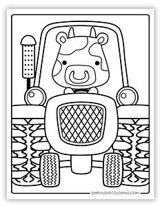 40 Cute Farm Coloring Pages (Free PDF Printables) - Simply Love Coloring
