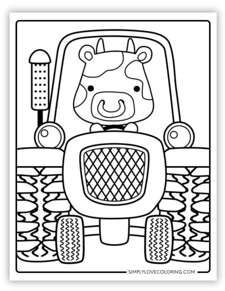 40 Cute Farm Coloring Pages (Free PDF Printables) - Simply Love Coloring