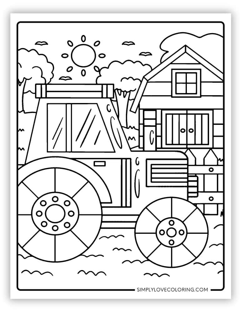 40 Cute Farm Coloring Pages (Free PDF Printables) - Simply Love Coloring