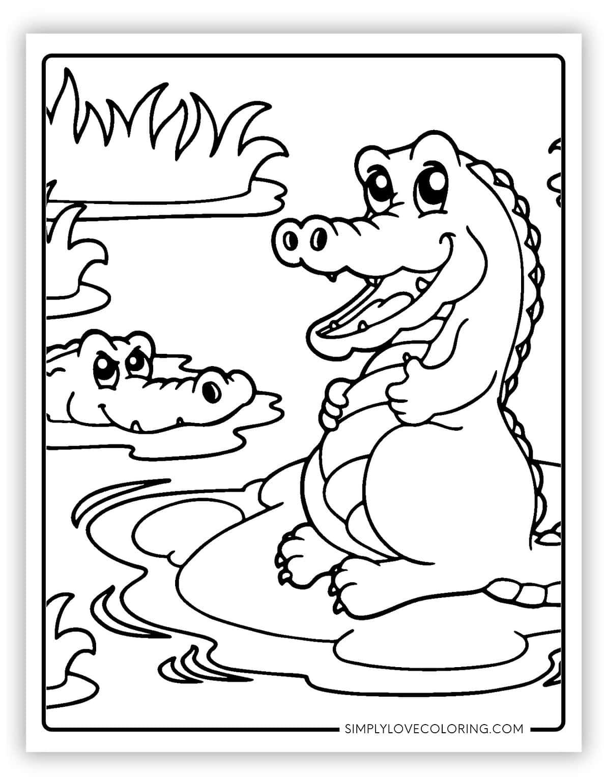 31 Alligator Coloring Pages (Free PDF Printables) - Simply Love Coloring