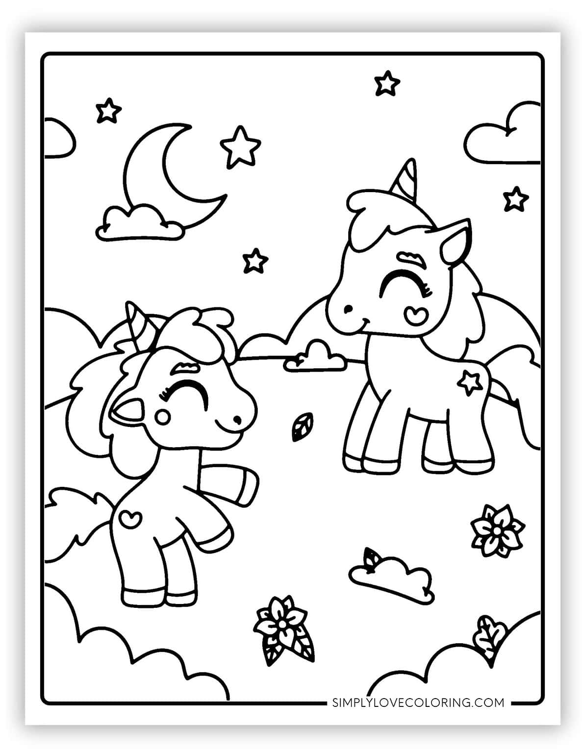 41 Cute Unicorn Coloring Pages (Free PDF Printables) - Simply Love Coloring