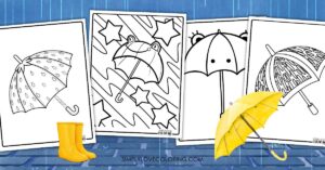 Umbrella Coloring Pages (Free PDF Printables) - Simply Love Coloring