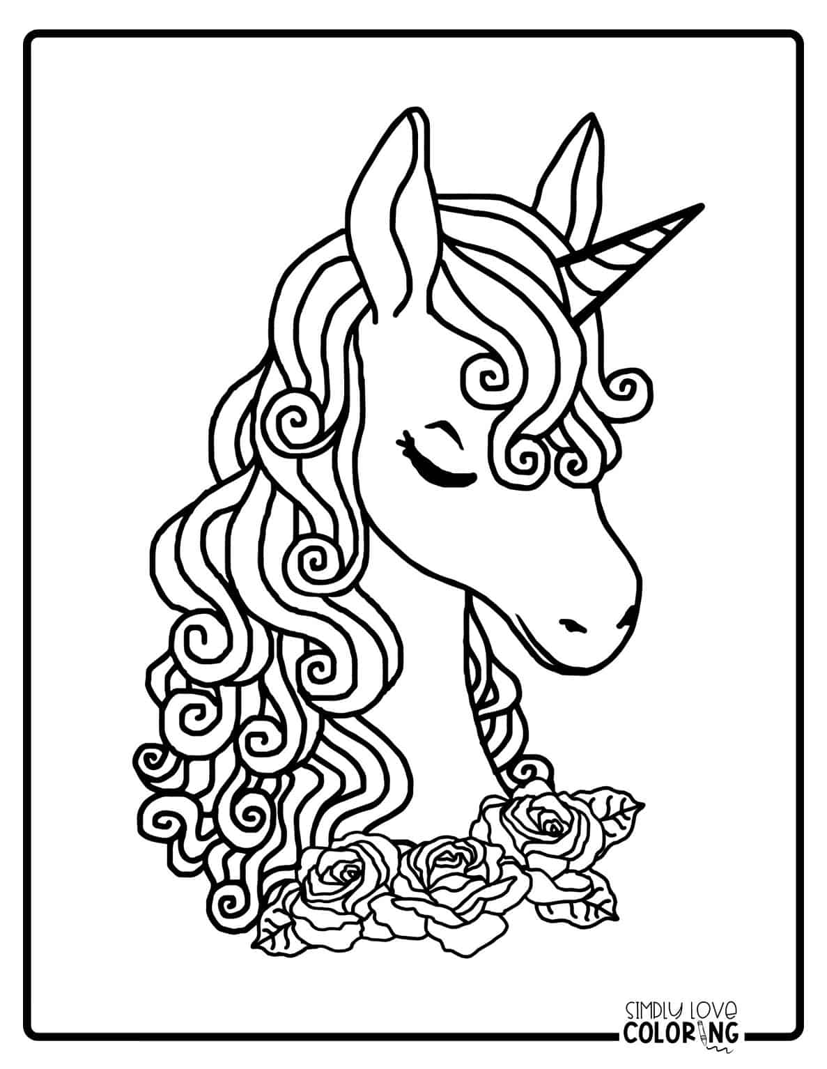 Unicorn Coloring Pages (Free PDF Printables) - Simply Love Coloring
