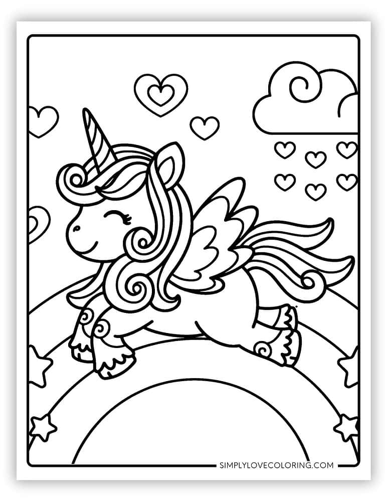 41 Cute Unicorn Coloring Pages (Free PDF Printables) - Simply Love Coloring