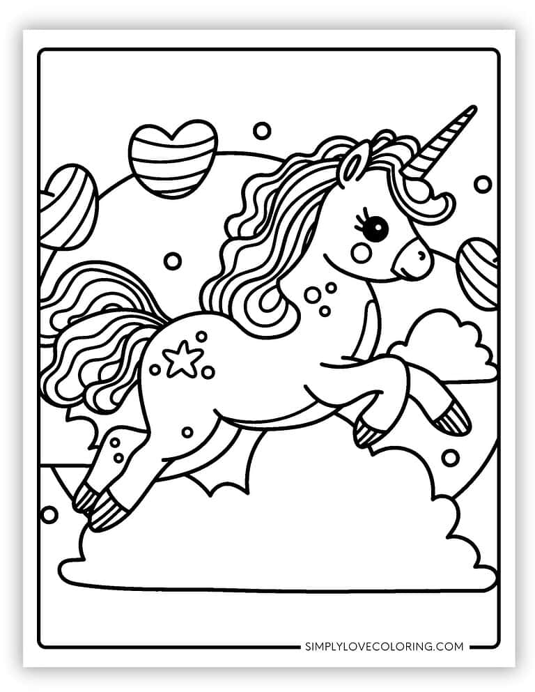 41 Cute Unicorn Coloring Pages (Free PDF Printables) - Simply Love Coloring