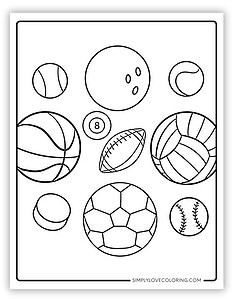 43 Ball Coloring Pages (Free PDF Printables) - Simply Love Coloring