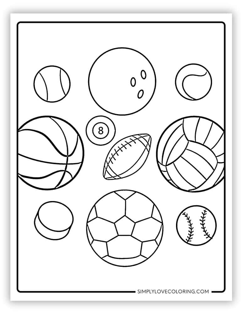 43 Ball Coloring Pages (Free PDF Printables) - Simply Love Coloring
