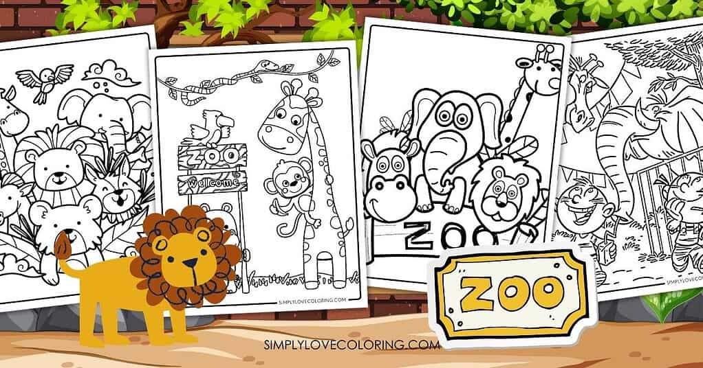 Zoo Coloring Pages (Free PDF Printables) - Simply Love Coloring