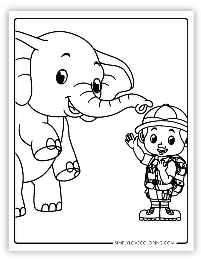 12 Cute Zookeeper Coloring Pages (Free PDF Printables) - Simply Love ...