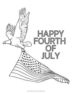 49 Independence Day Coloring Pages (July 4 Free PDF Printables ...