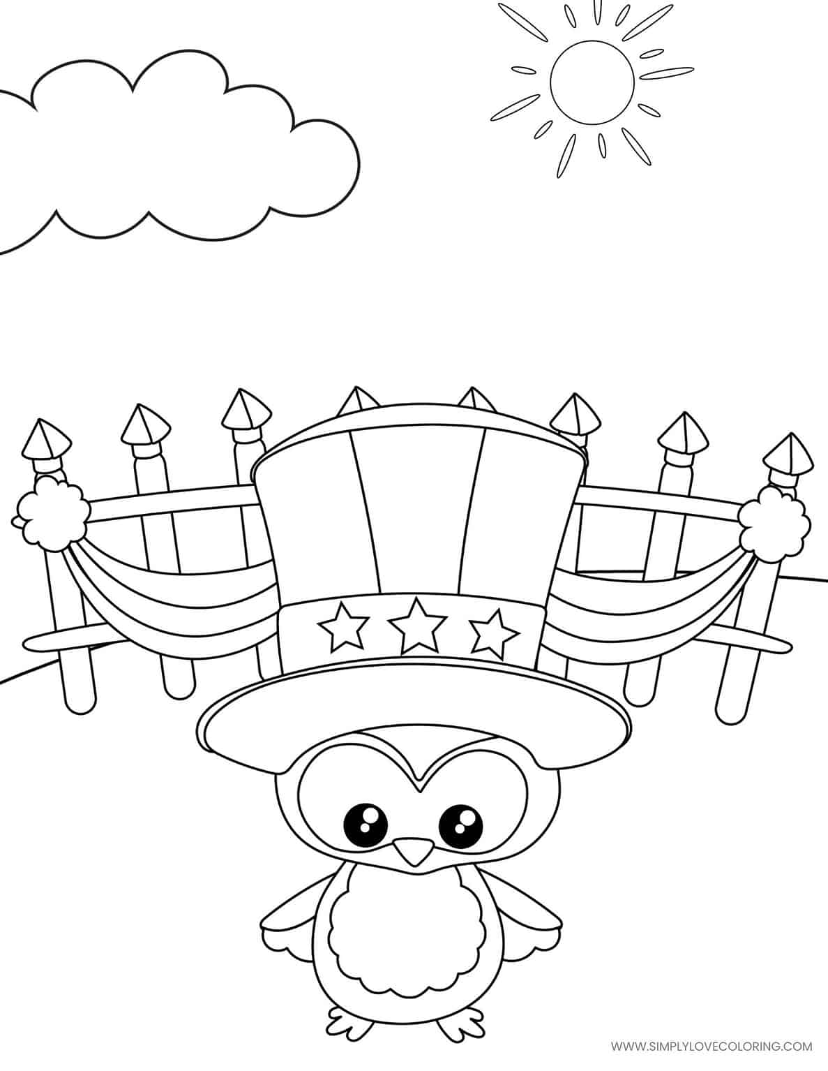 49 Independence Day Coloring Pages (July 4 Free PDF Printables ...