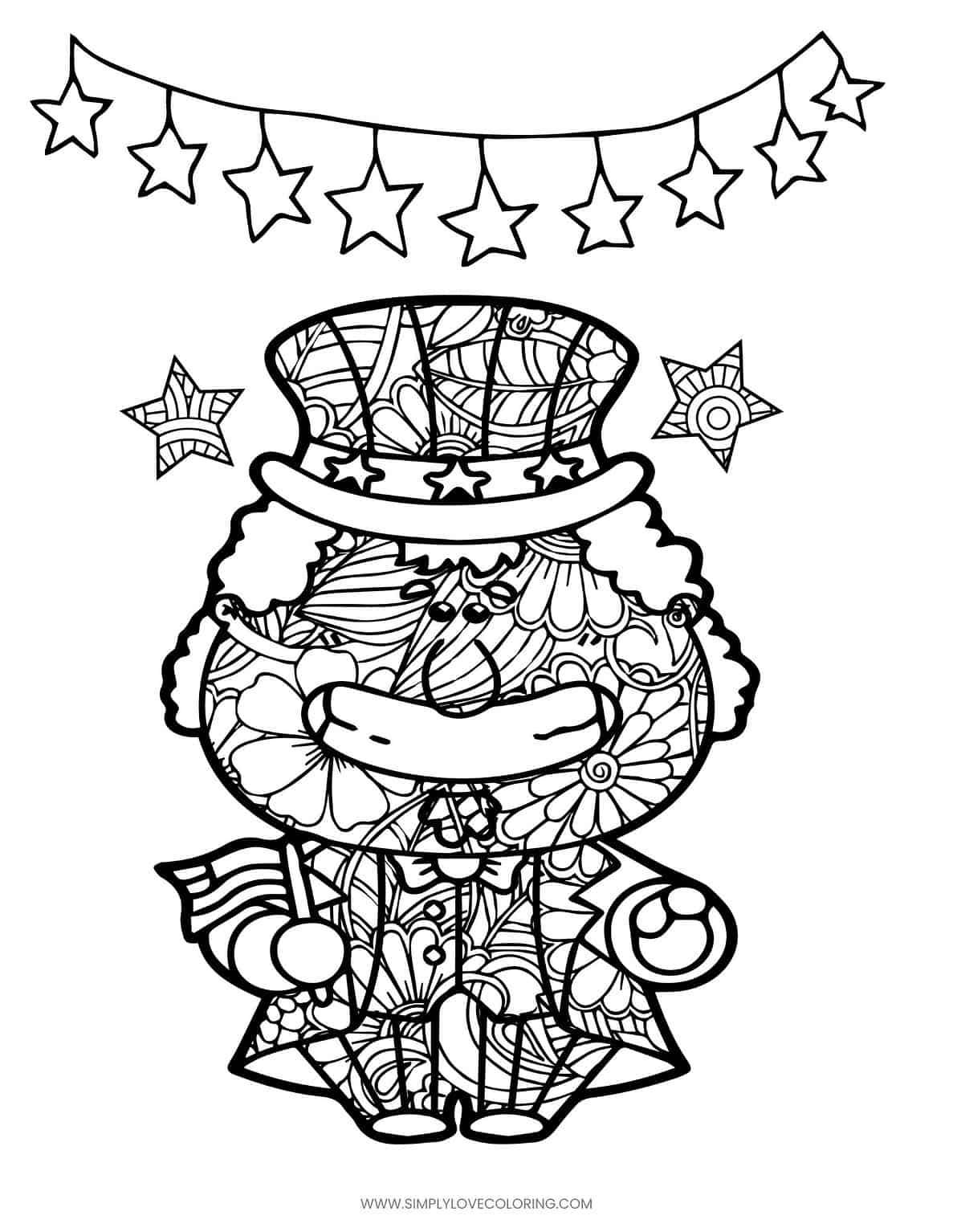 49 Independence Day Coloring Pages (July 4 Free PDF Printables ...