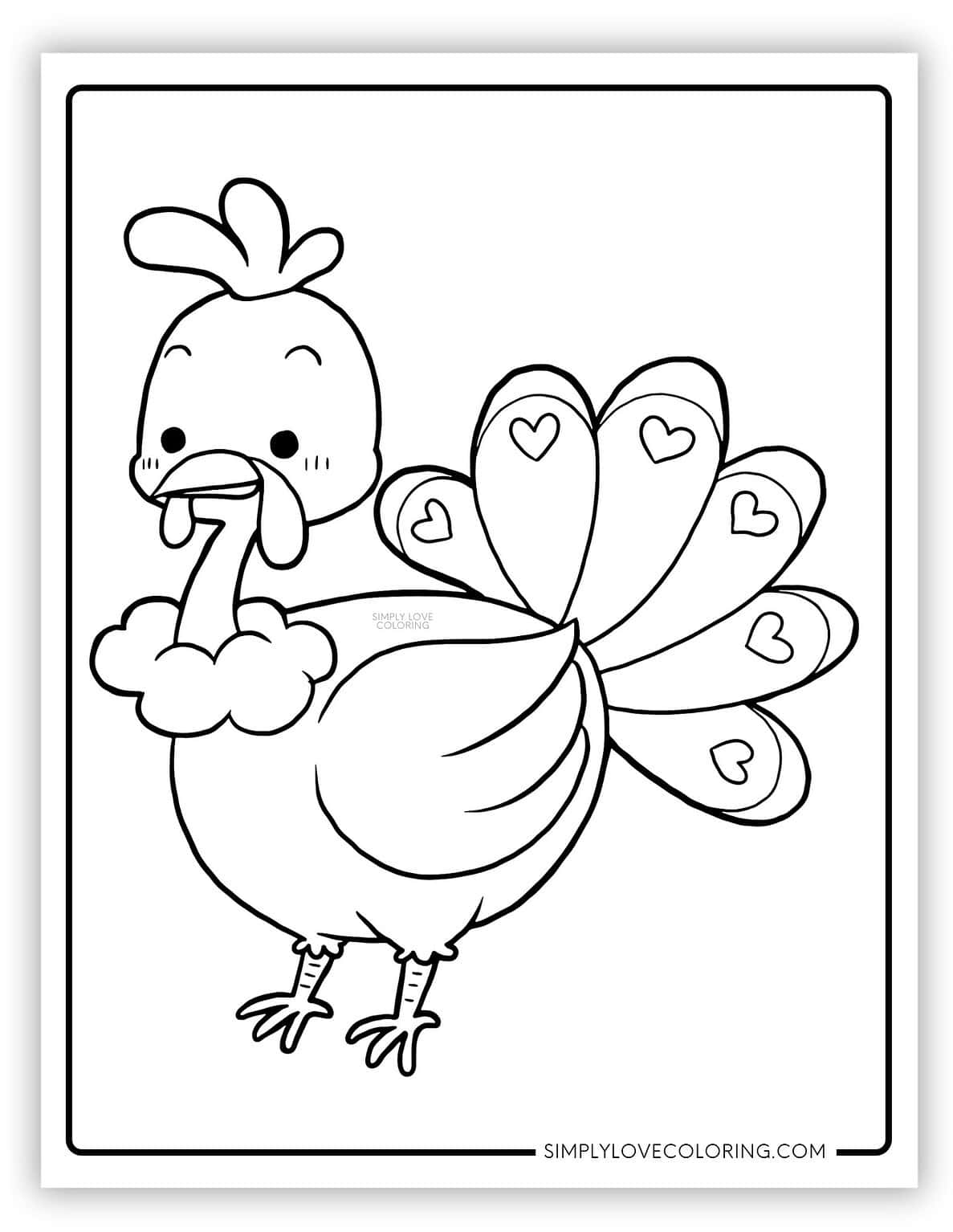 Turkey Coloring Pages (Free PDF Printables) - Simply Love Coloring