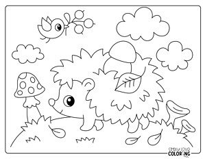 Hedgehog Coloring Pages (16 Free PDF Printables) - Simply Love Coloring