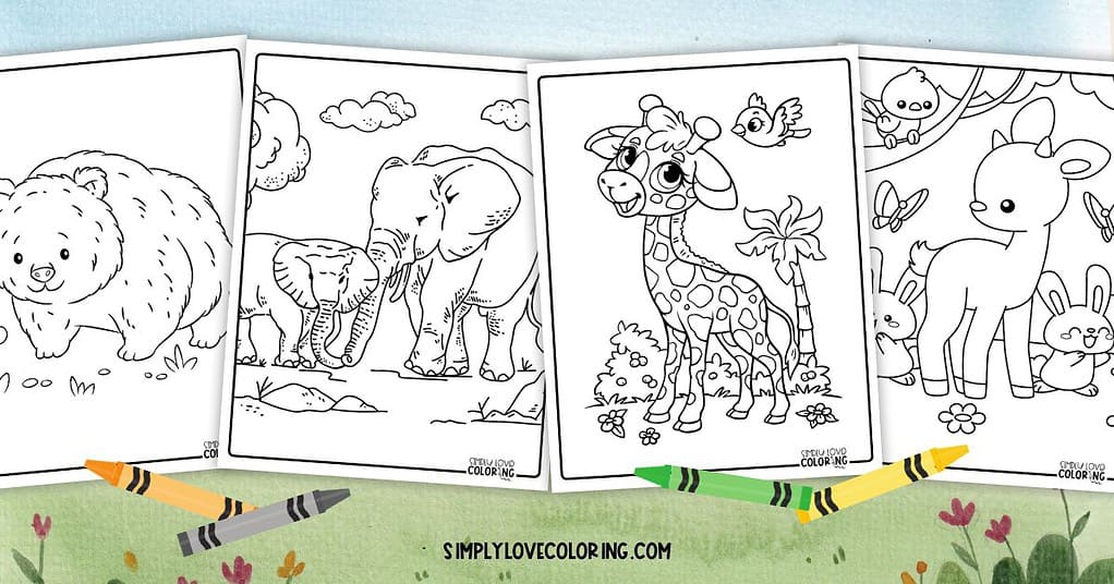 208 Fun Animal Coloring Pages (Free PDF Printables) - Simply Love Coloring