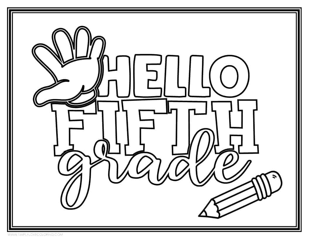 Free Back to School Coloring Pages - Simply Love Coloring