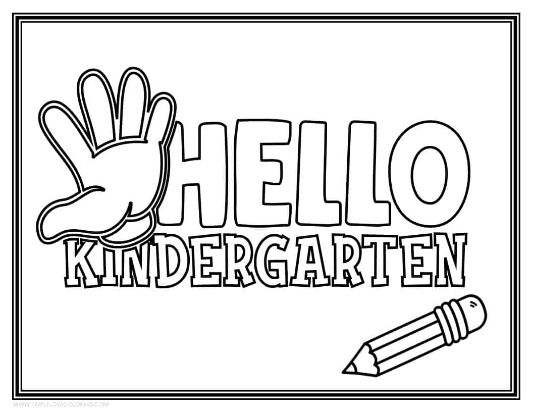 Free Back to School Coloring Pages - Simply Love Coloring