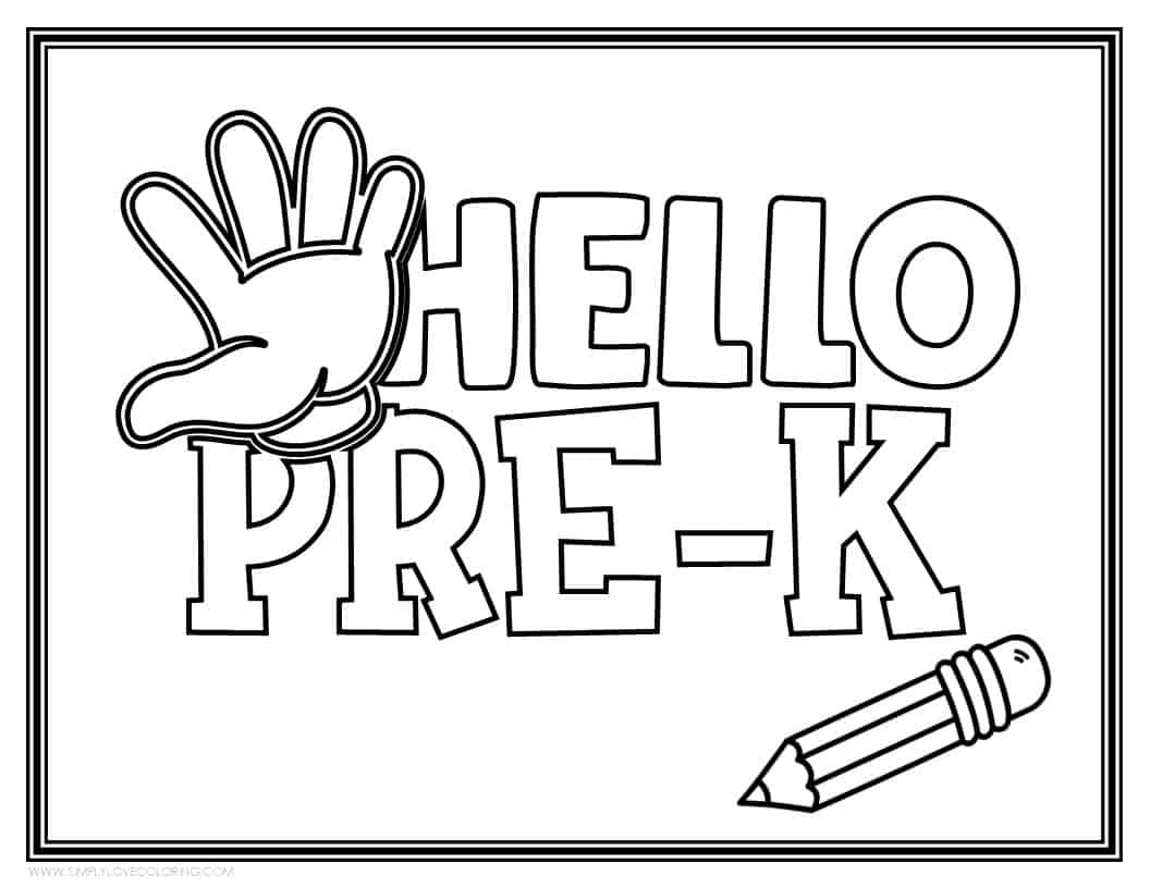Free Back to School Coloring Pages - Simply Love Coloring