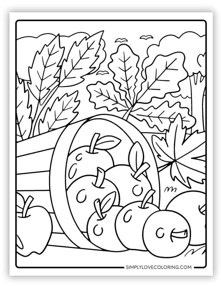 36 Fall Coloring Pages (Free PDF Printables) - Simply Love Coloring