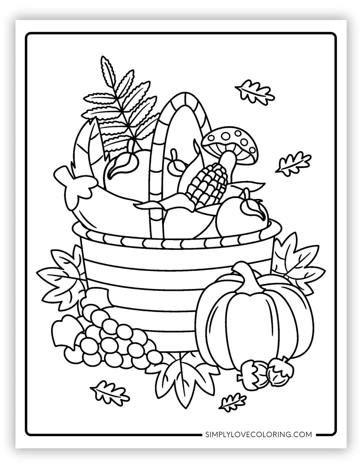 36 Fall Coloring Pages (Free PDF Printables) - Simply Love Coloring