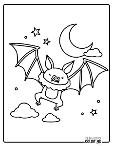 Bat Coloring Pages (Free PDF Printables) - Simply Love Coloring