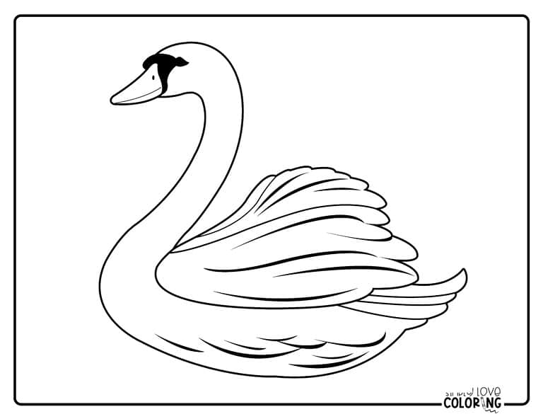 Swan Coloring Pages (Free PDF Printables) - Simply Love Coloring