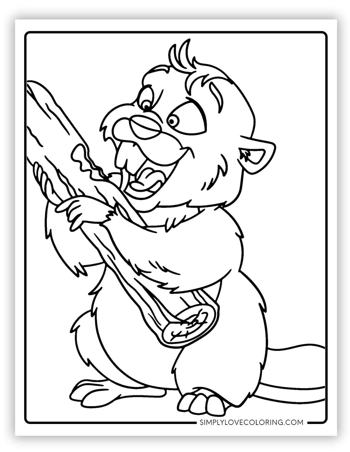 32 Beaver Coloring Pages (Free PDF Printables) - Simply Love Coloring