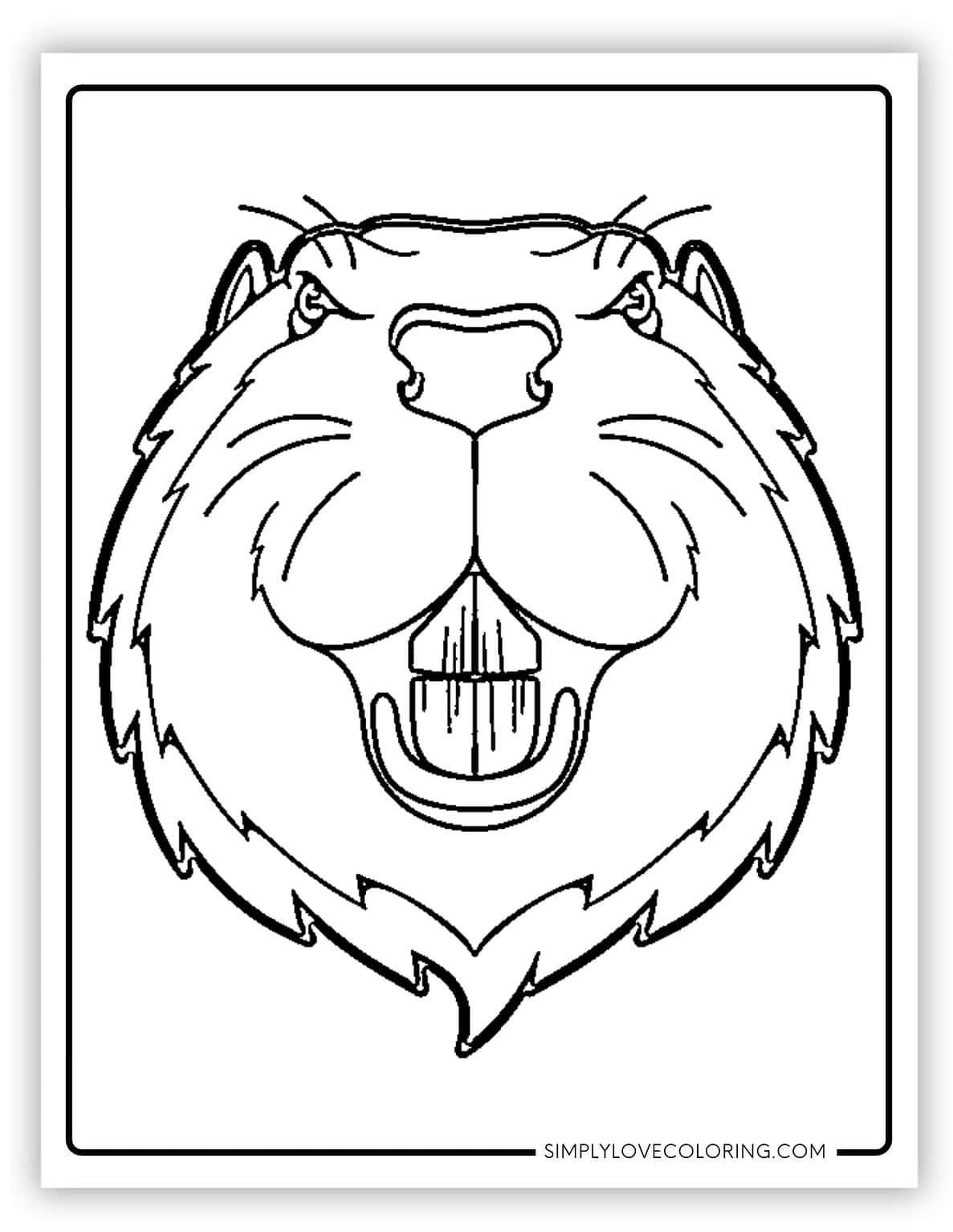 32 Beaver Coloring Pages (Free PDF Printables) - Simply Love Coloring