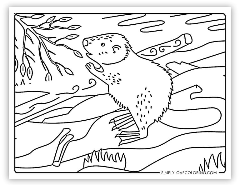 32 Beaver Coloring Pages (Free PDF Printables) - Simply Love Coloring