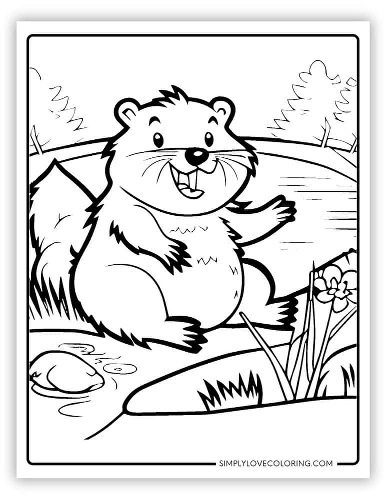 32 Beaver Coloring Pages (Free PDF Printables) - Simply Love Coloring