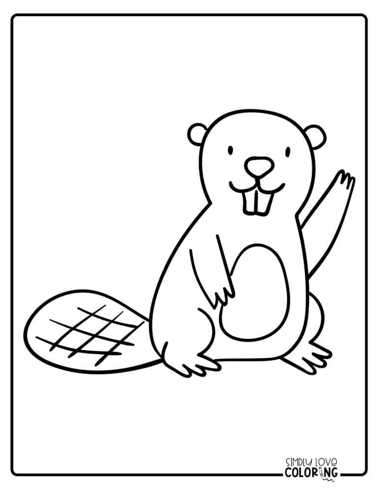 32 Beaver Coloring Pages (Free PDF Printables) - Simply Love Coloring