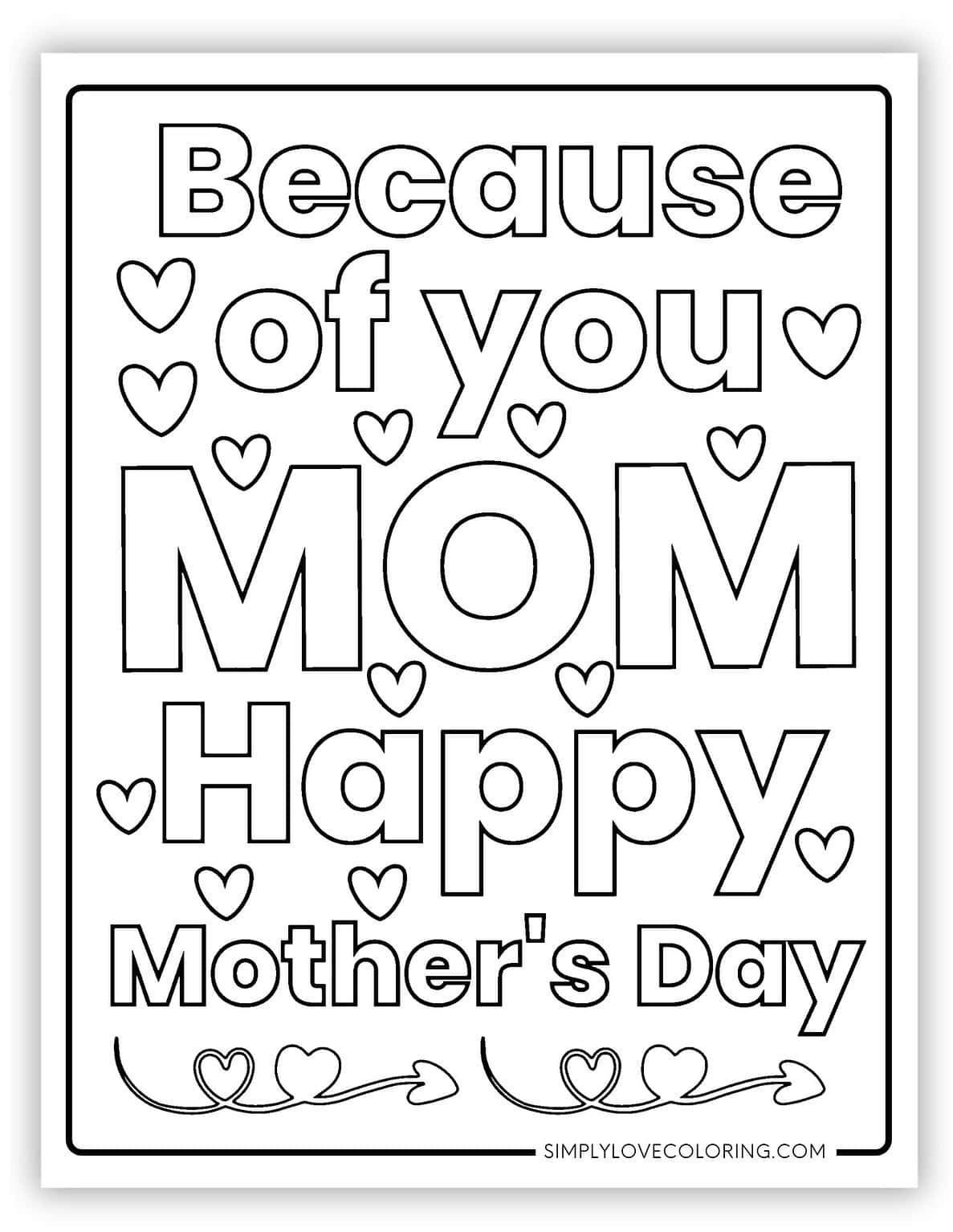 35 Mother's Day Coloring Pages (Free PDF Printables) - Simply Love Coloring