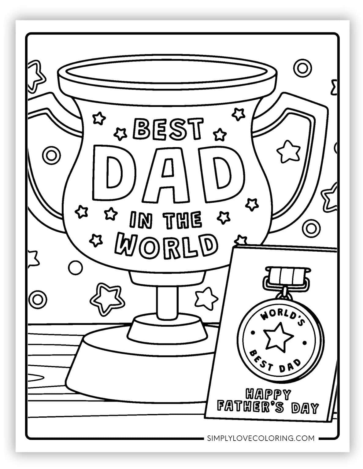 45 Father's Day Coloring Pages (Free PDF Printables) - Simply Love Coloring