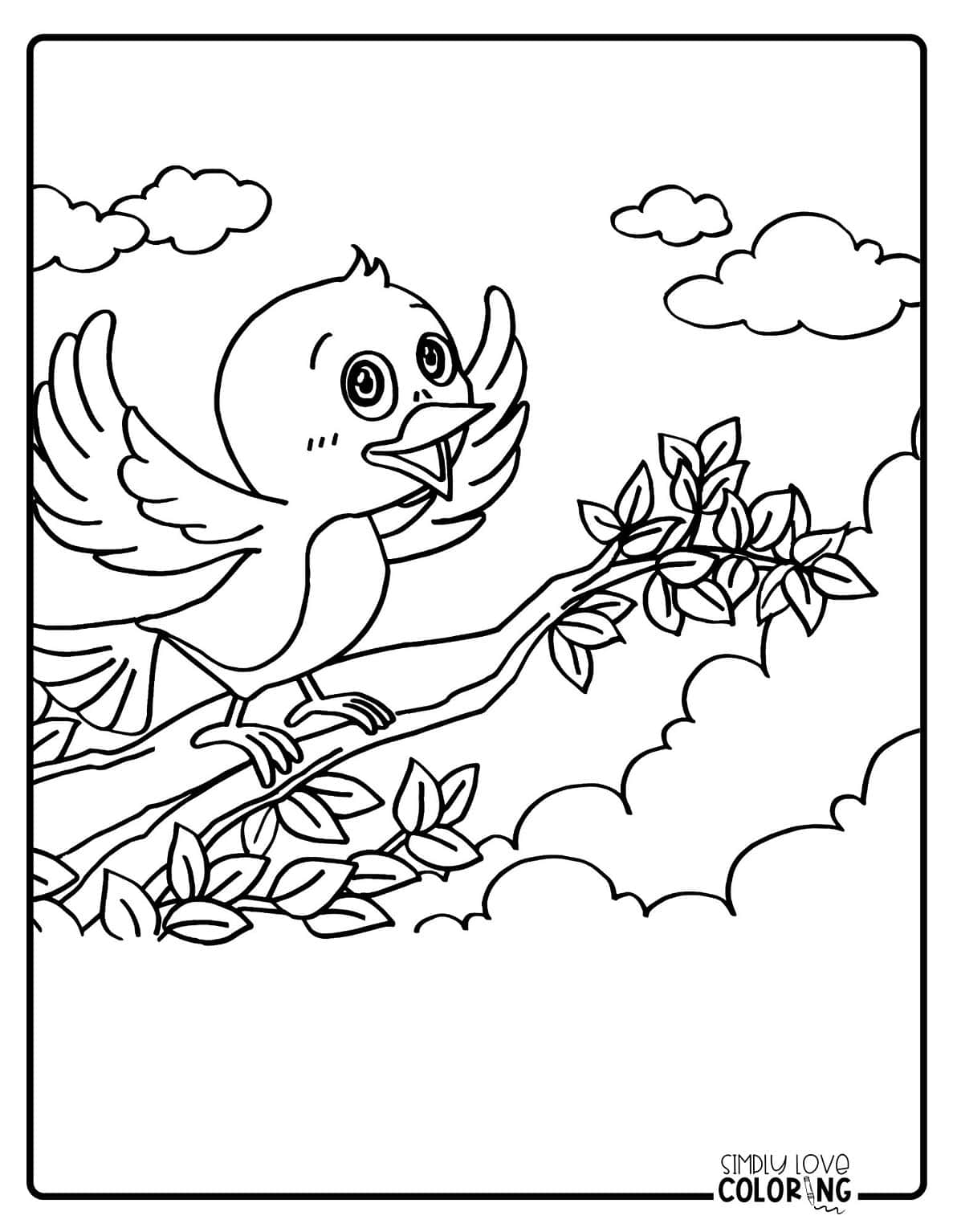138 Bird Coloring Pages (Free PDF Printables) - Simply Love Coloring