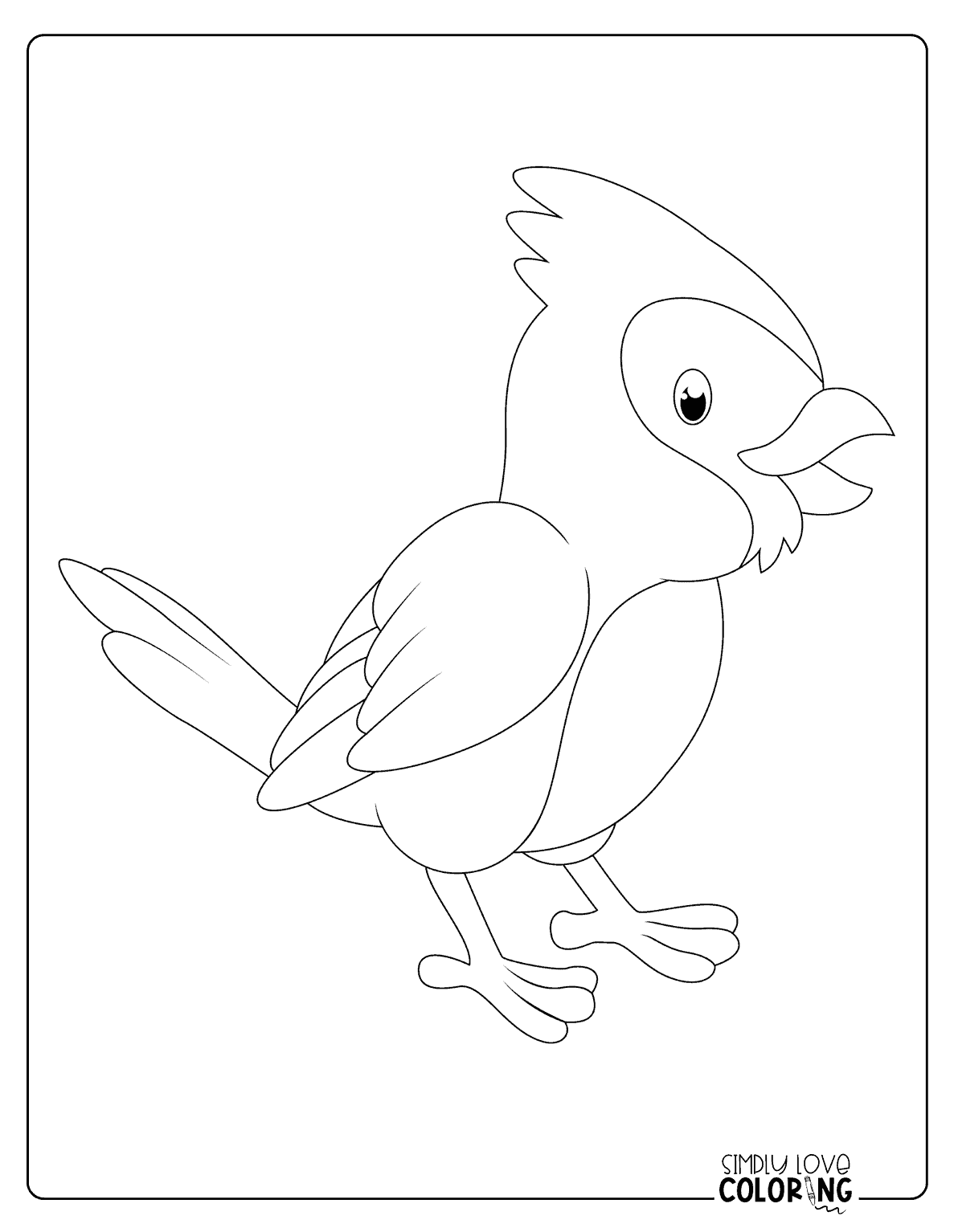 34 Pretty Bird Coloring Pages (Free PDF Printables) - Simply Love Coloring