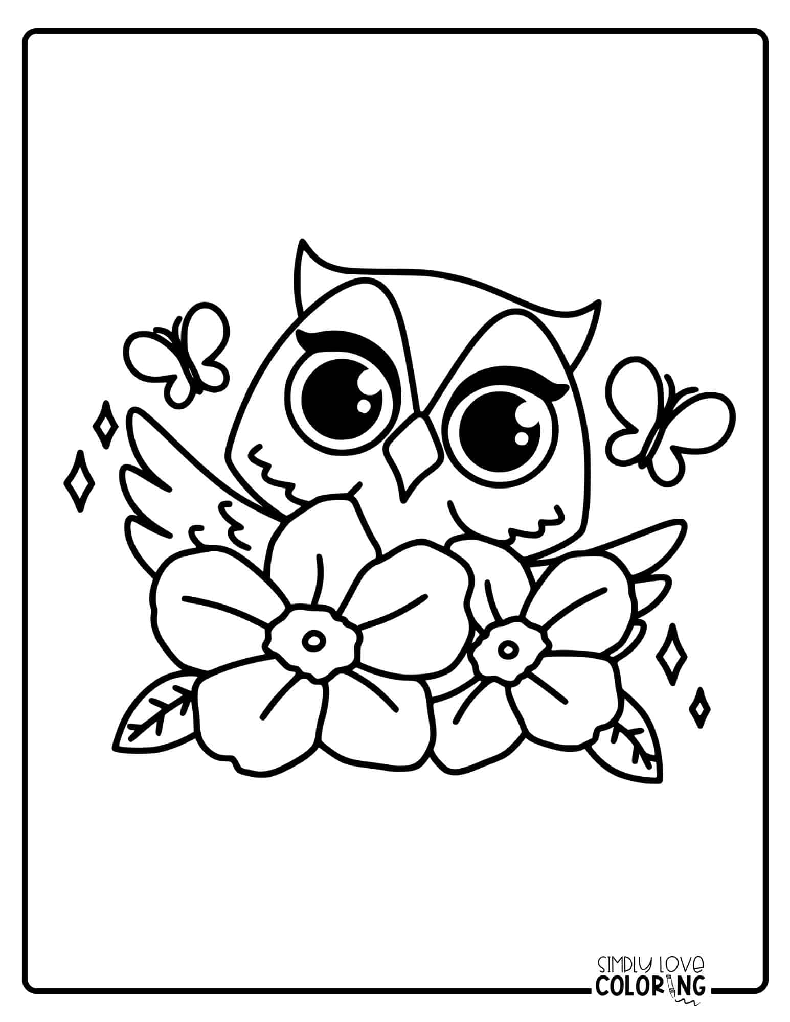 Free Owl Coloring Pages - Simply Love Coloring