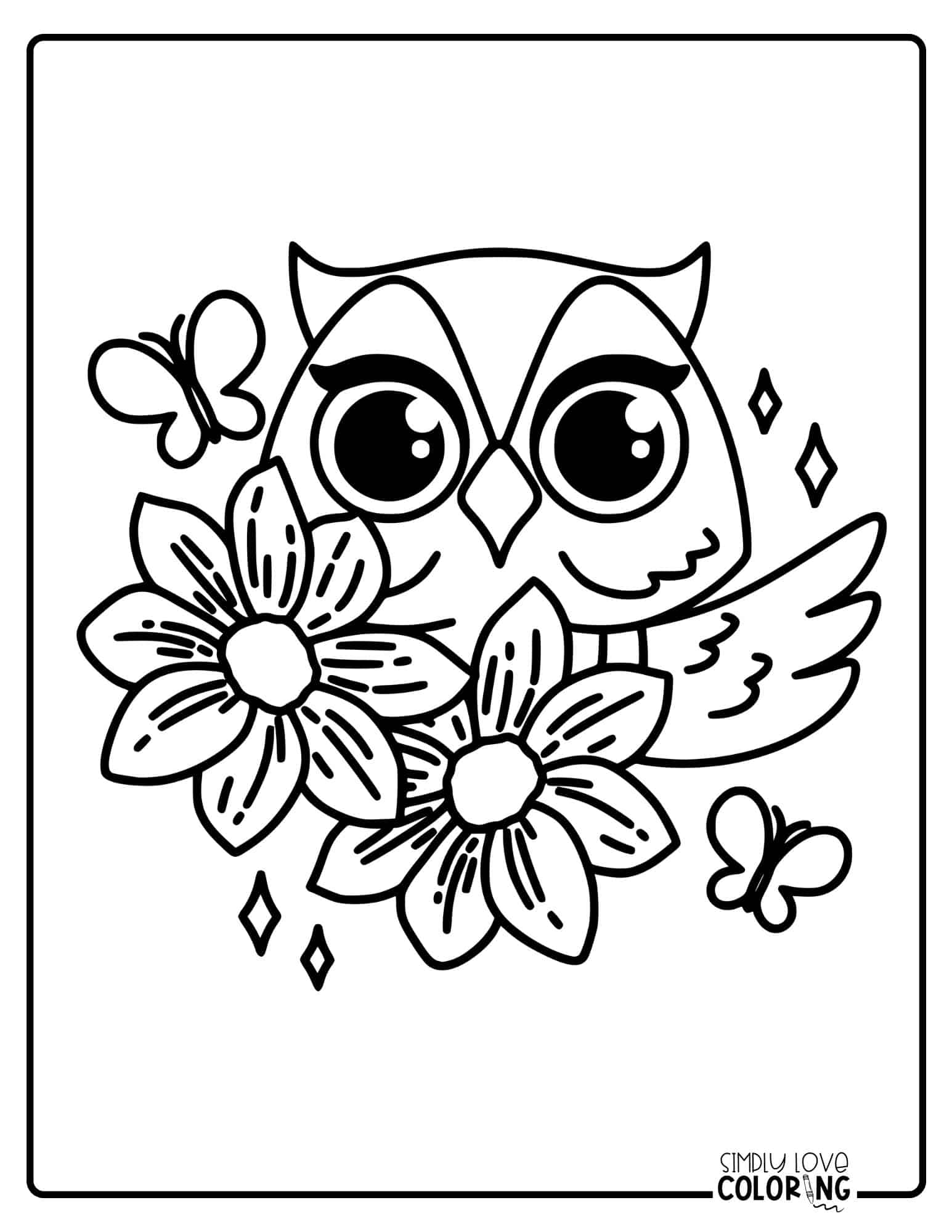 Free Owl Coloring Pages - Simply Love Coloring