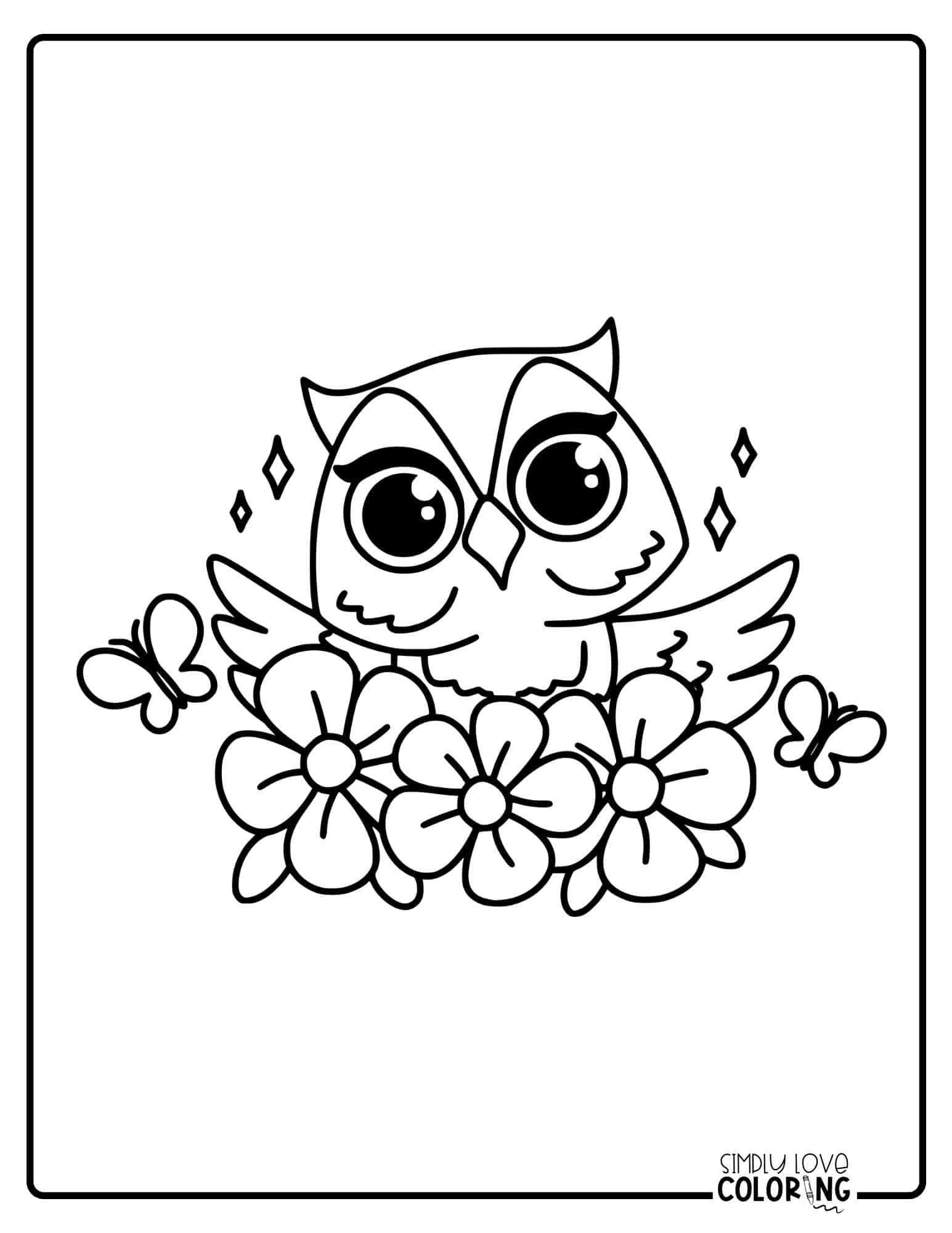 Free Owl Coloring Pages - Simply Love Coloring