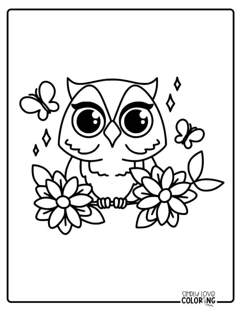 Owl Coloring Pages (Free PDF Printables) - Simply Love Coloring